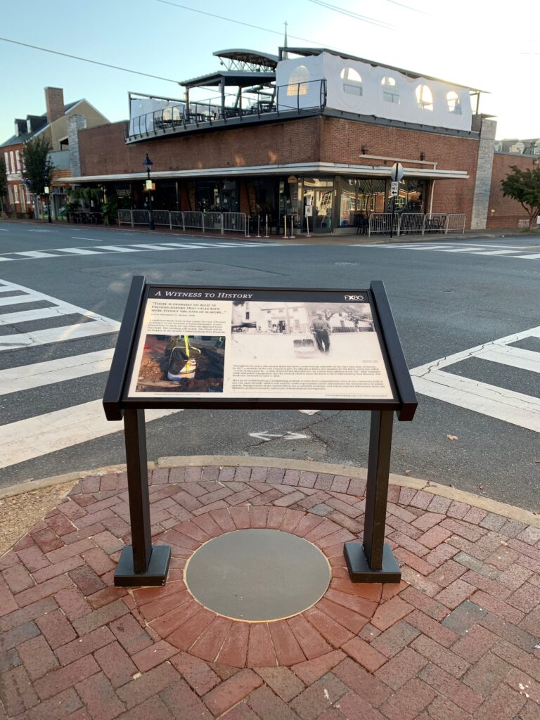 Building a memorial on the Auction Block Site - Fredericksburg, VA